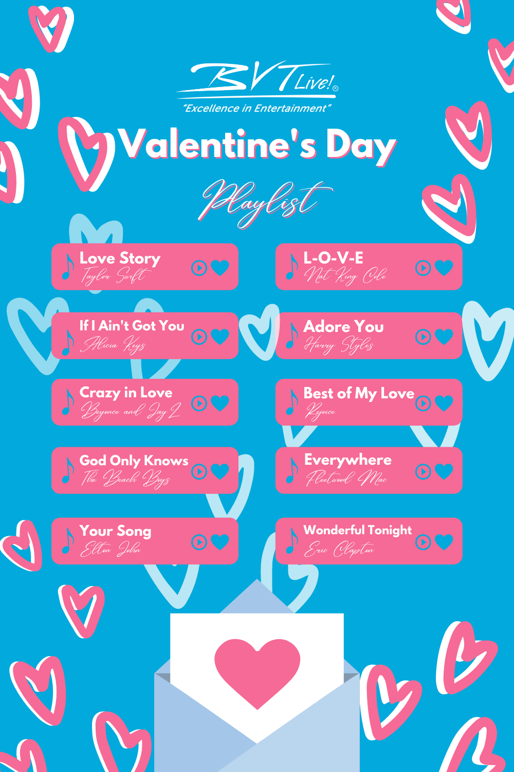 Top 10 Songs for Your Valentine's Day Playlist - BVTLive!